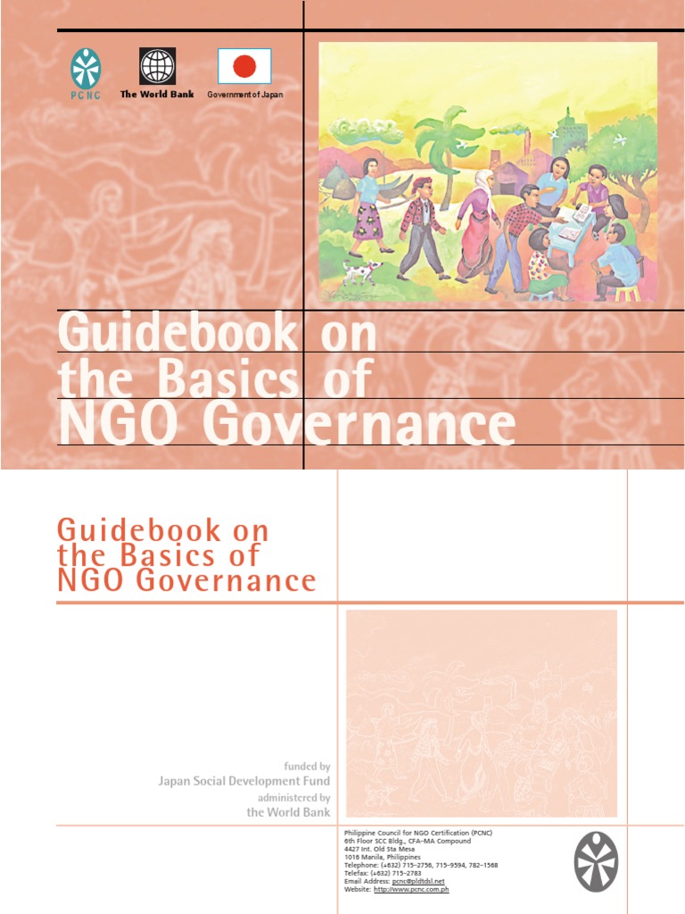PCNC Guidebook On The Basics of NGO Governance | PDF | Non Governmental ...