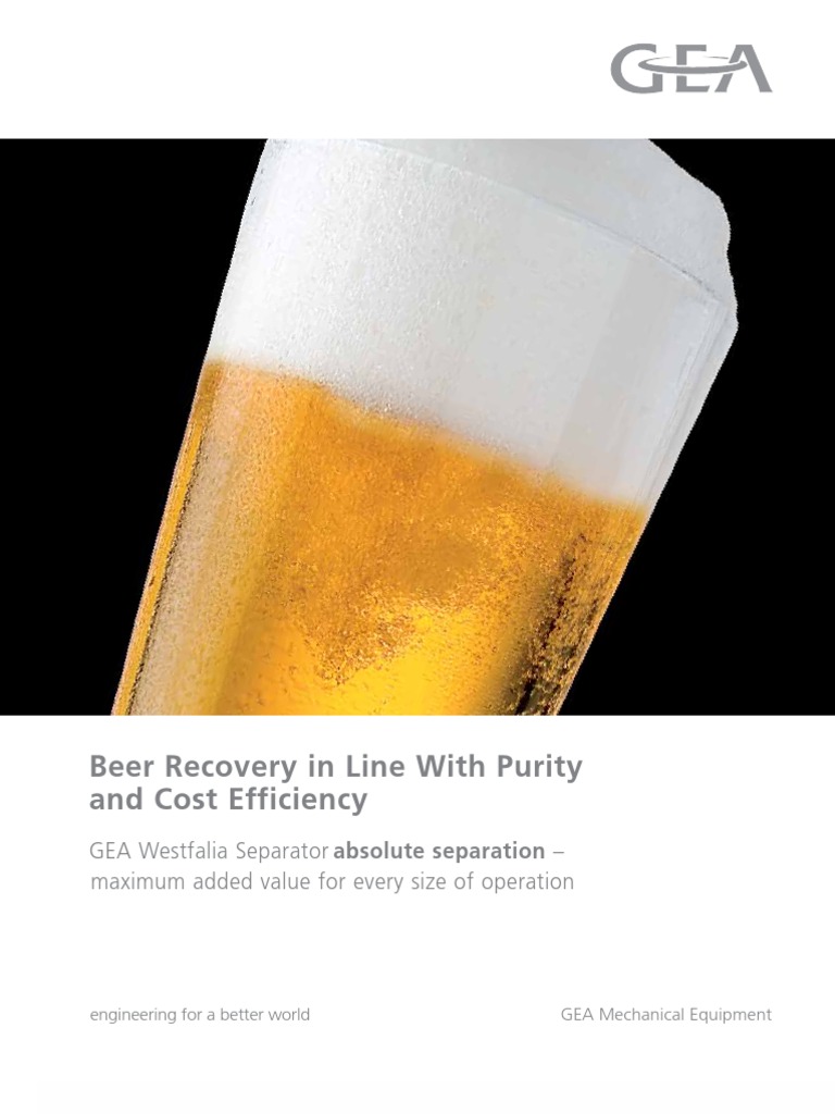 GEA WS BeerRecovery-Brochure | PDF | Brewery | Beer