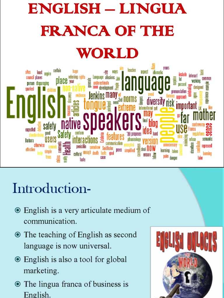 English Lingua Franca of the World | English Language | Symbols