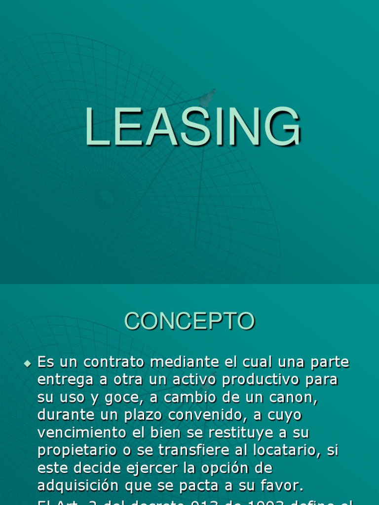 Guía Completa sobre Leasing en Colombia | PDF | Arrendamiento | Propiedad