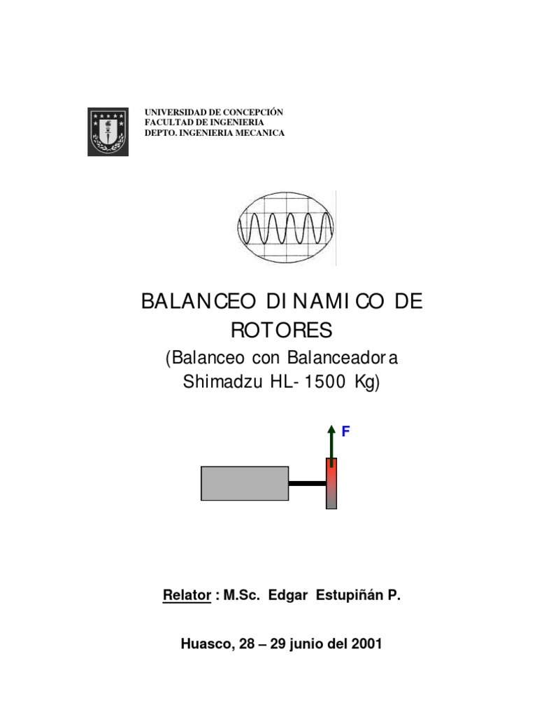 Balanceo Dinamico | PDF | Métodos y materiales de enseñanza | Ciencia y ...