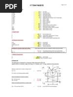 Calculation Sheet: Design of Padeye | PDF | Stress (Mechanics ...