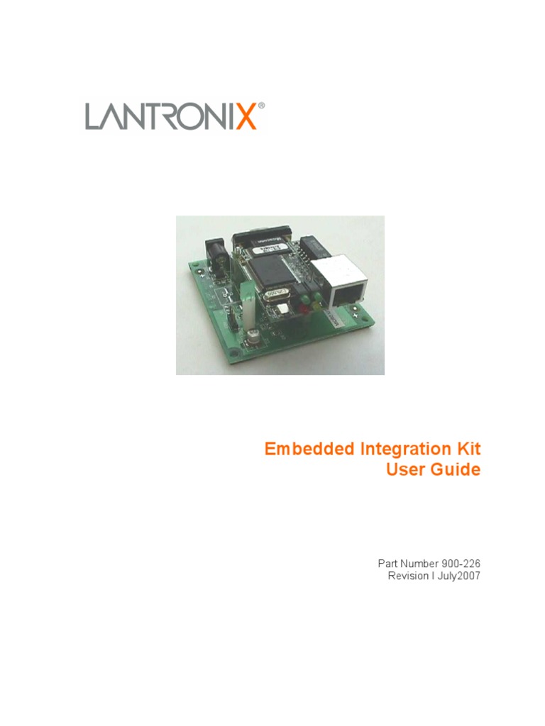 Lantronix Pdf Port Computer Networking Ip Address