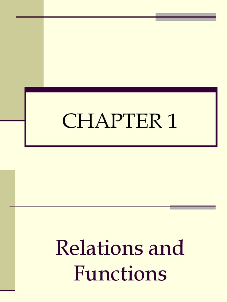 Relation Function And Linear Function Pdf Function Mathematics Polynomial