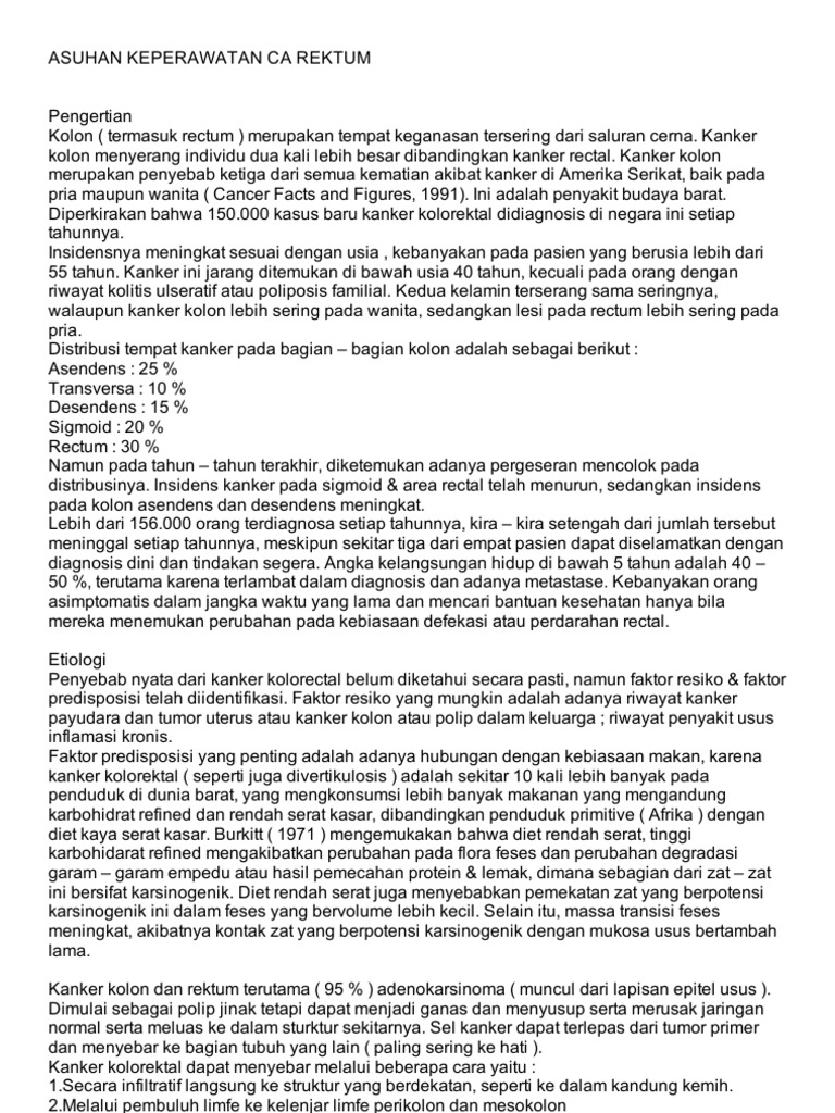 Ca Rektum | PDF