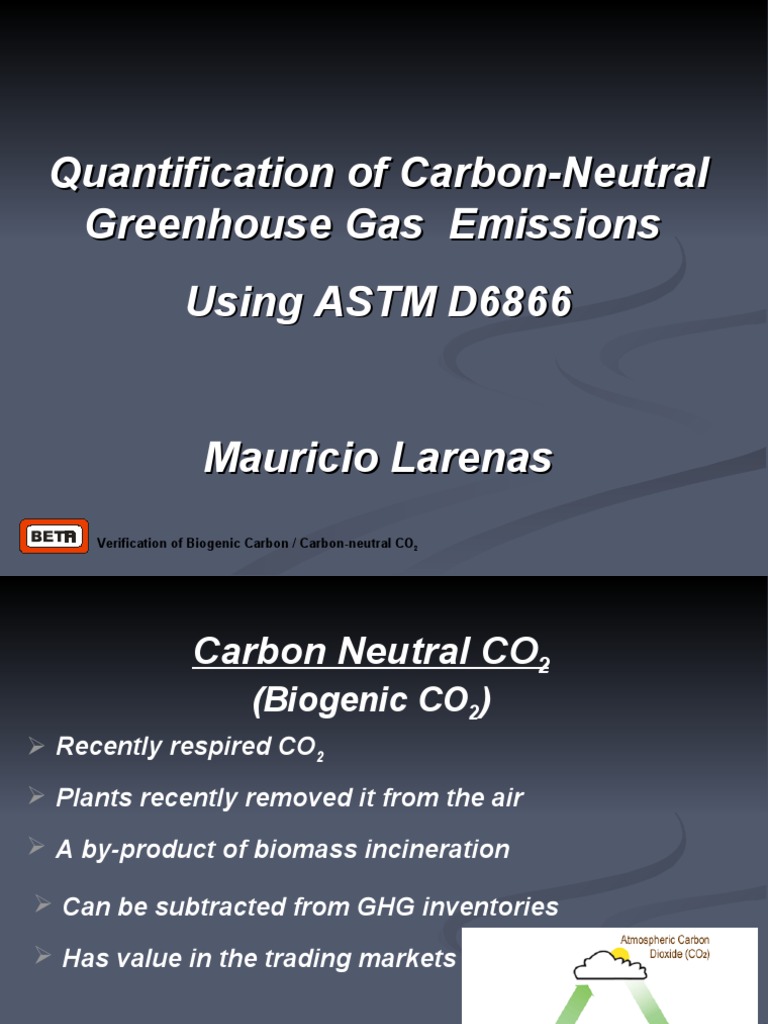 Beta Analytic Presentation About Biogenic CO2 | PDF | Greenhouse Gas ...