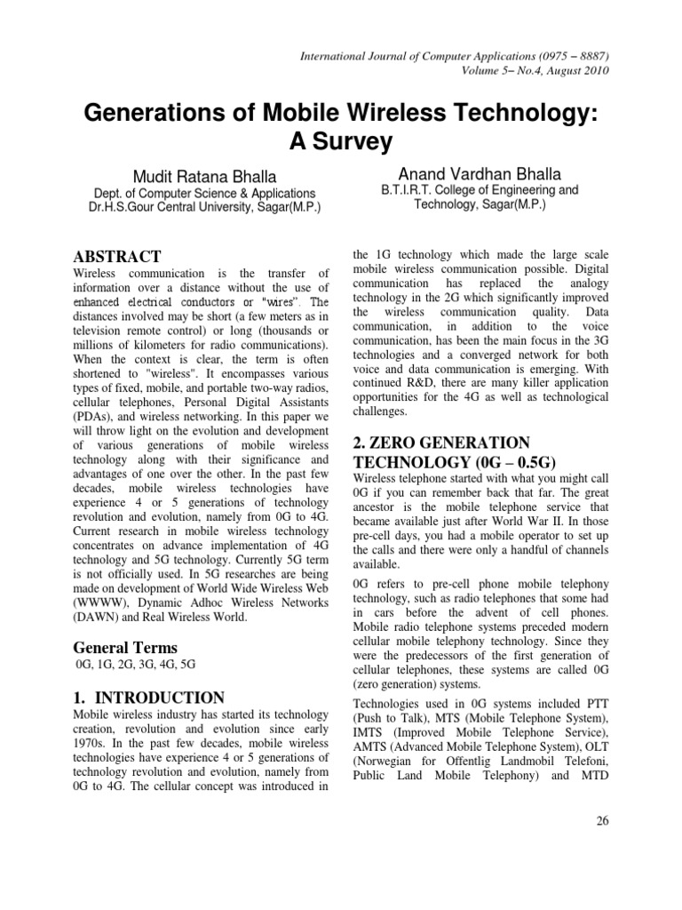 Mobile Generations | PDF