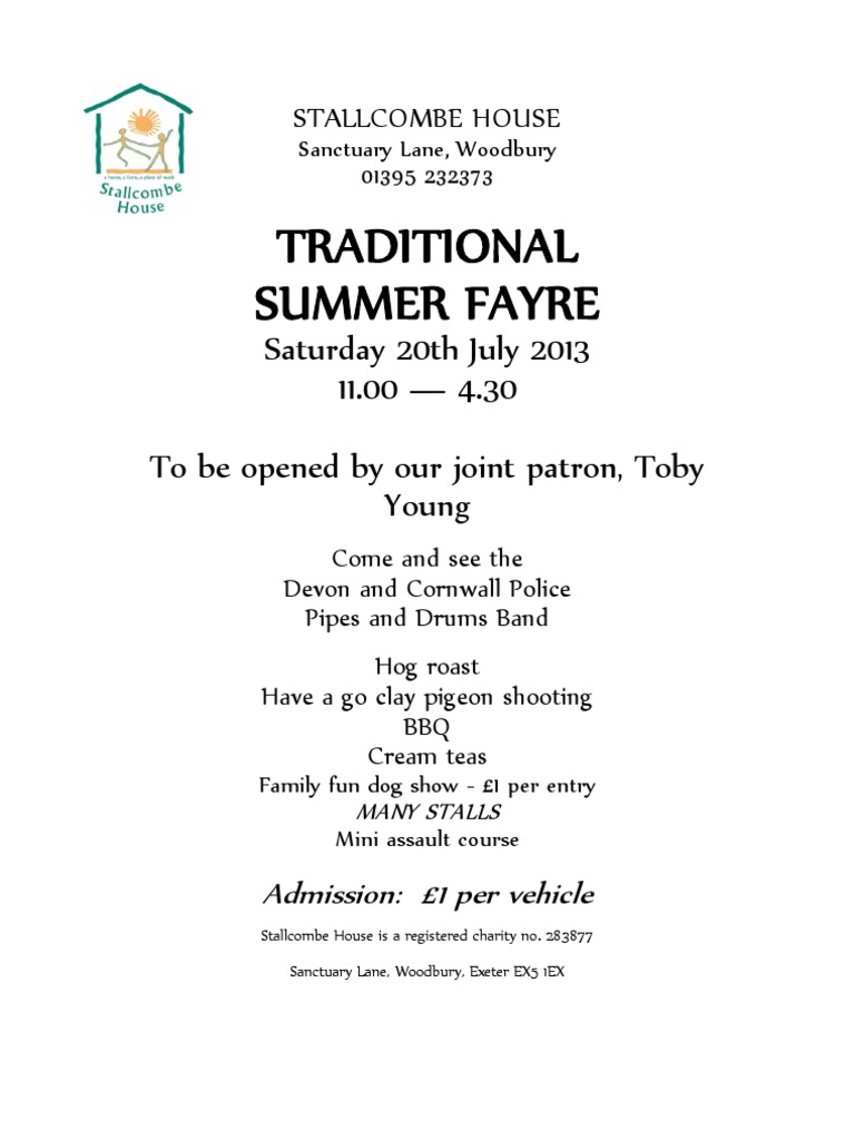 Family Fun at Stallcombe Fayre | PDF