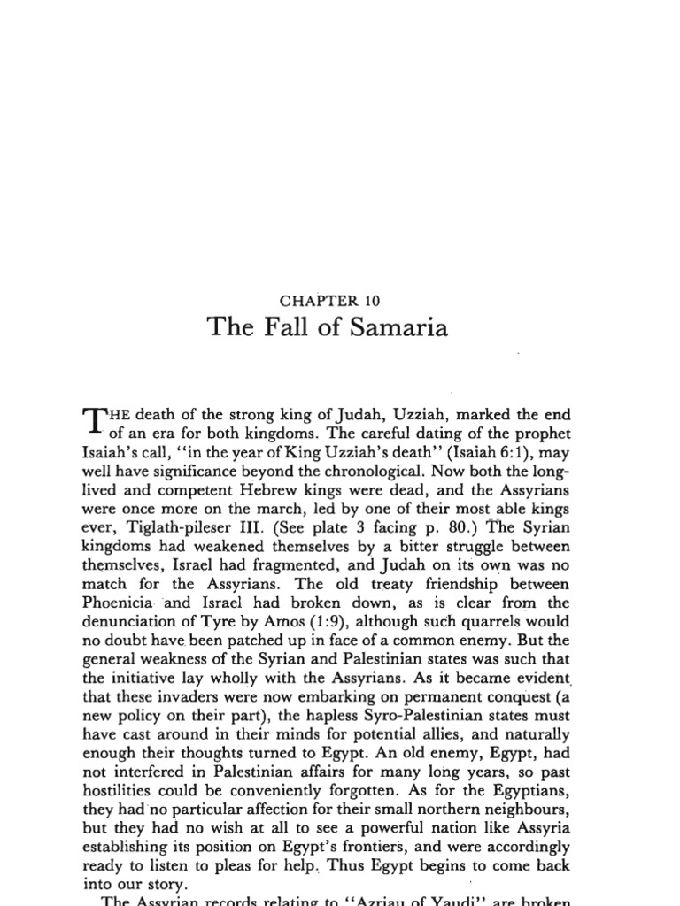Fall of Samaria | Levant | Ancient Peoples