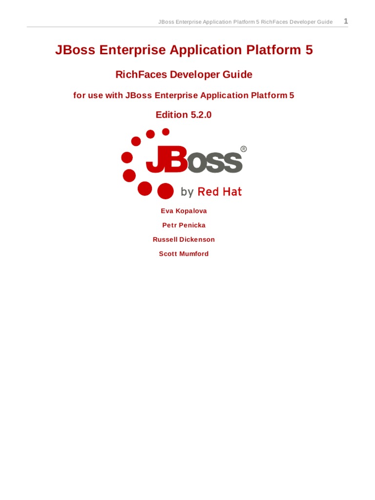 JBoss Enterprise Application Platform-5-RichFaces Developer Guide-En-US | Download Free PDF ...