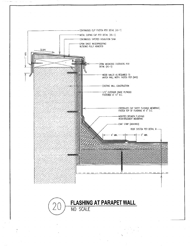 Flashing at Parapet Wall Iso | PDF