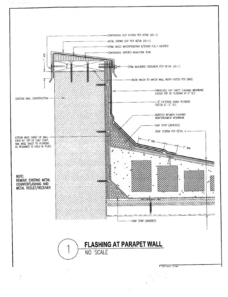 Flashing at Parapet Wall LWC | PDF