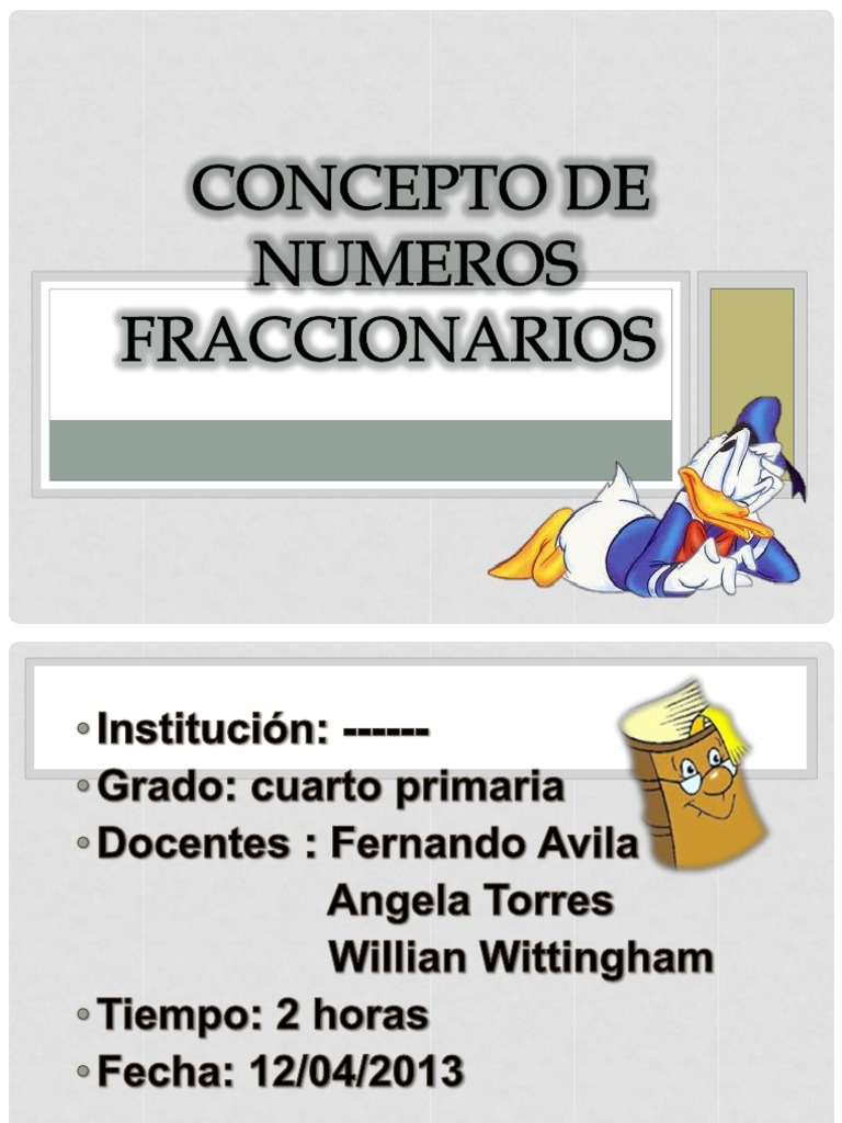 Numeros Fracionarios | PDF | Fracción (Matemáticas) | Enseñanza de ...