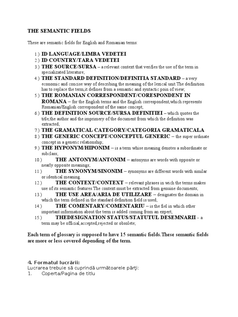 The Semantic Fields | PDF | Semantics | Lexicology
