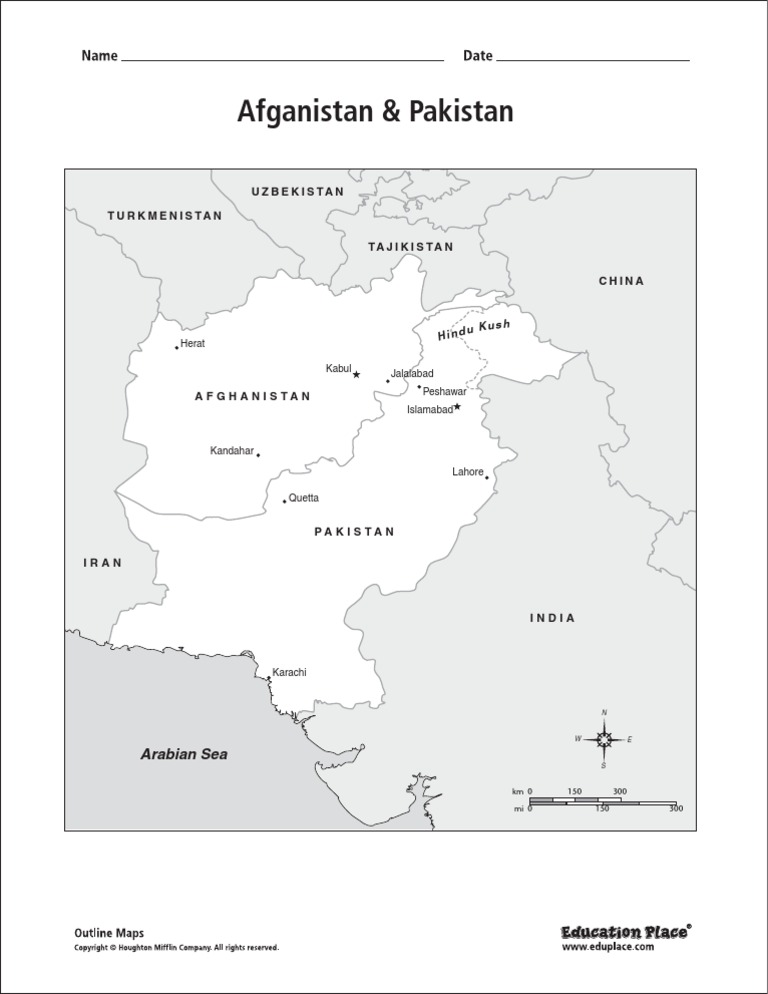 Afghanistan and Pakistan Map Overview | PDF