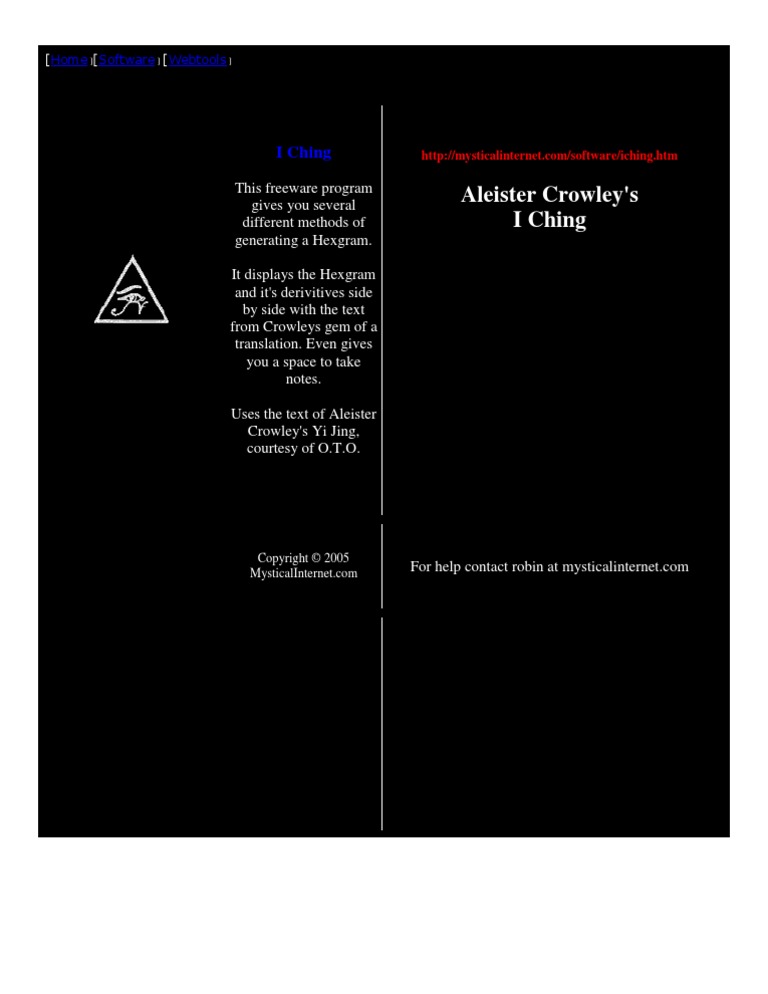 Mystical Internet Crowley I Ching | PDF