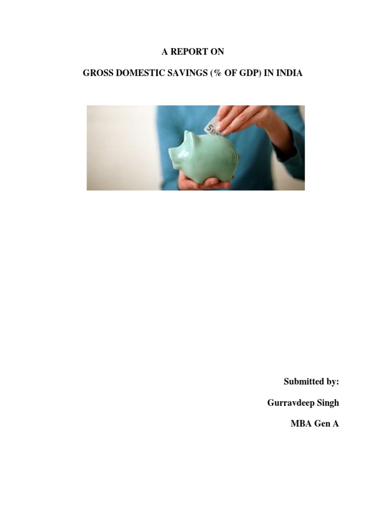 GDS India | PDF | Gross Domestic Product | Saving