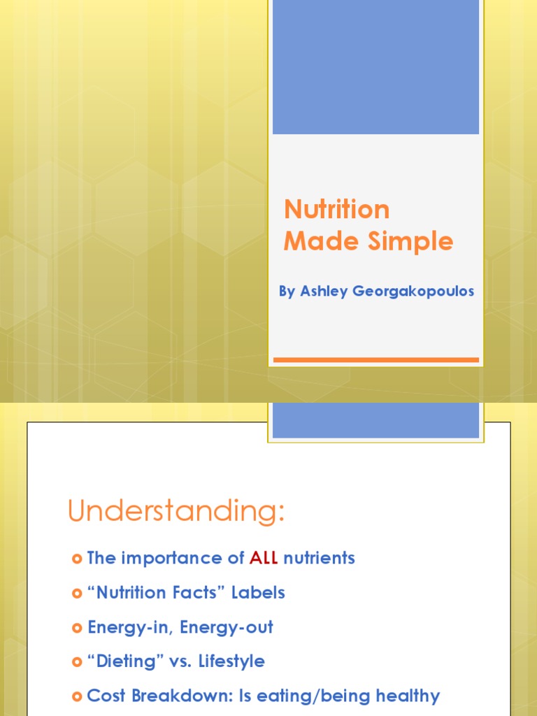Simple Nutrition Guide by Georgakopoulos | PDF | Nutrition Facts Label ...