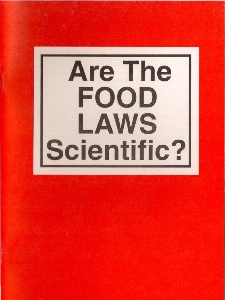 Harold Hemenway Are The Food Laws Scientific? | PDF | Ruminant | Fat