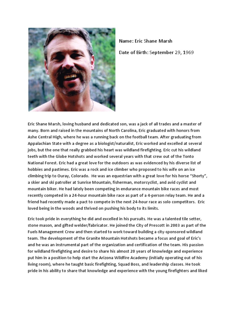 Eric Marsh | PDF | Sports | Nature