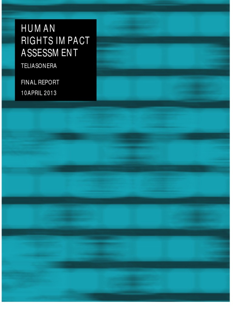 TeliaSonera Human Rights Impact Assessment Report | PDF | Privacy ...