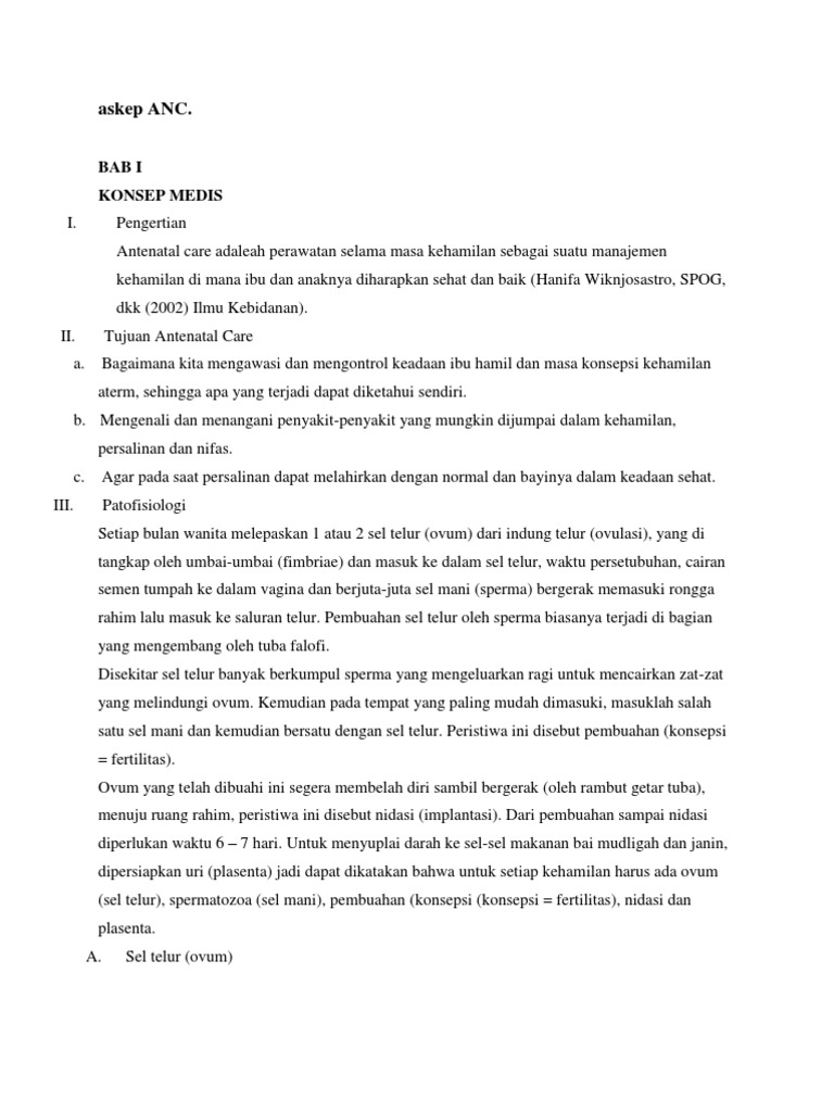 Askep ANC | PDF