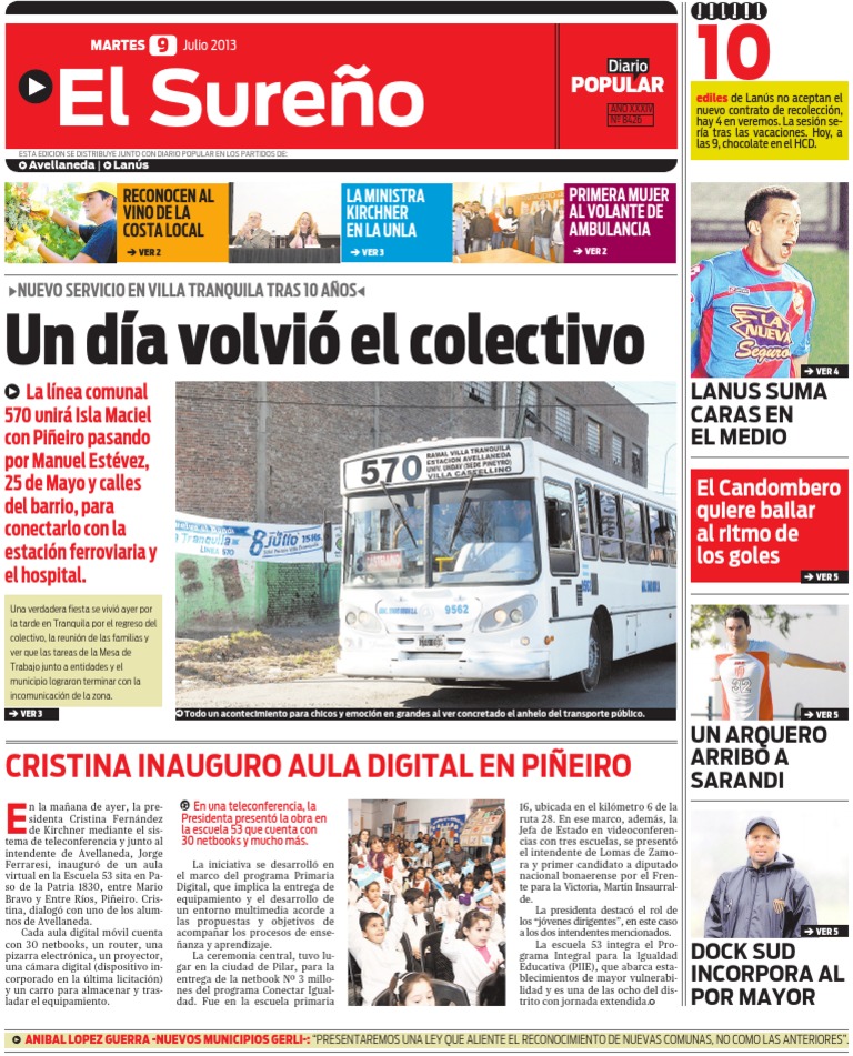 09 07 13 Sureño 01 | PDF | Política (general) | Gobierno