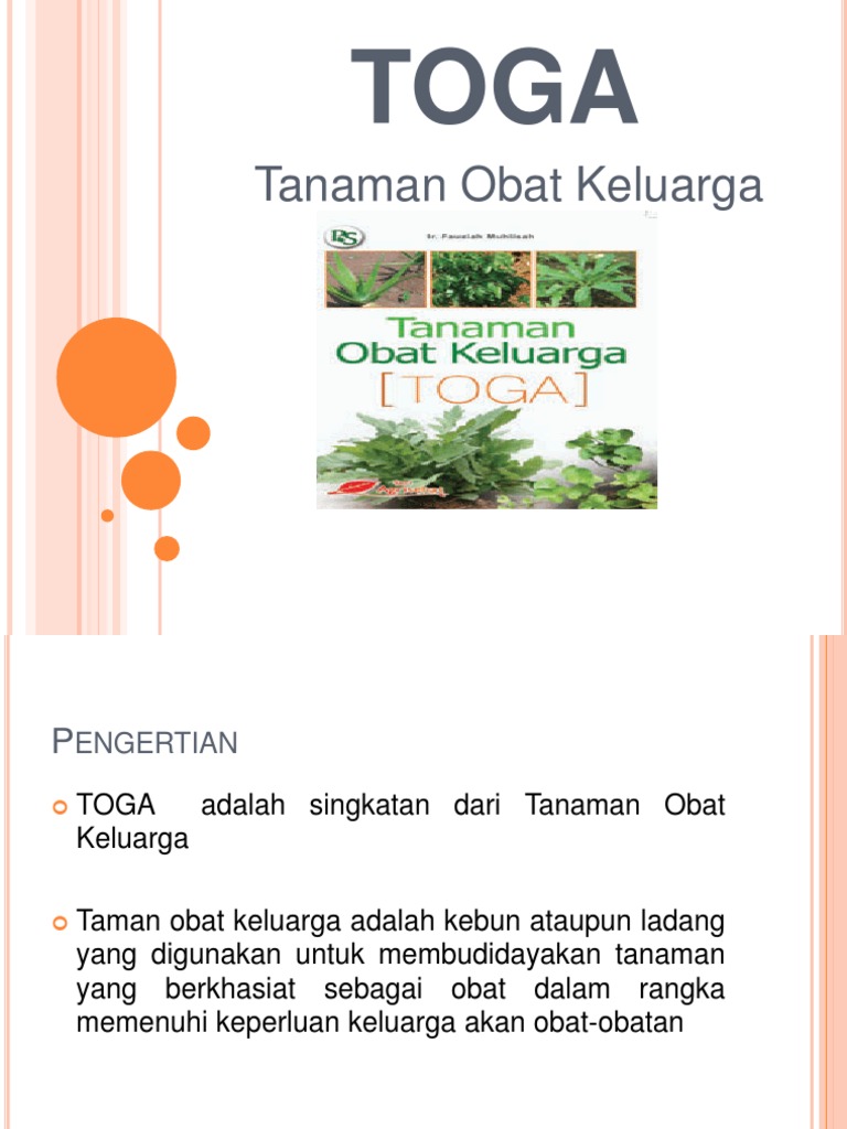 Tanaman Obat Keluarga (TOGA)