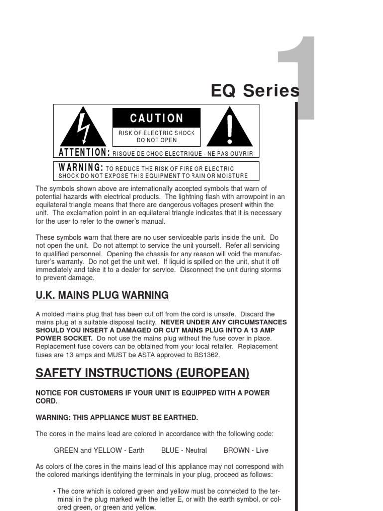 Ecualizador DOD 830 Series II | PDF | Equalization (Audio) | Electrical ...