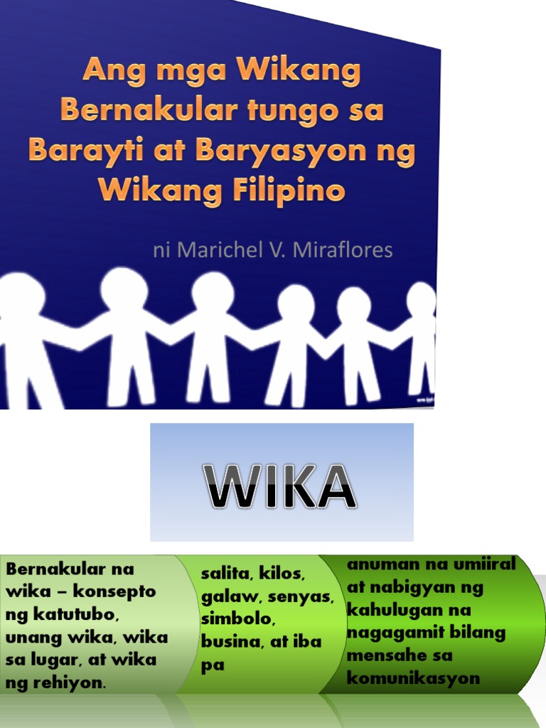 Ang Mga Wikang Bernakular Ni MVM | PDF