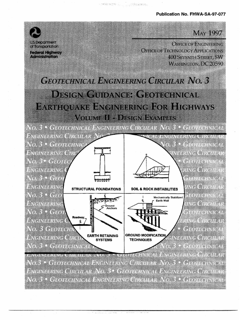 FHWA - Geotechnical Earthquake Engineering For Highways Volume II | PDF