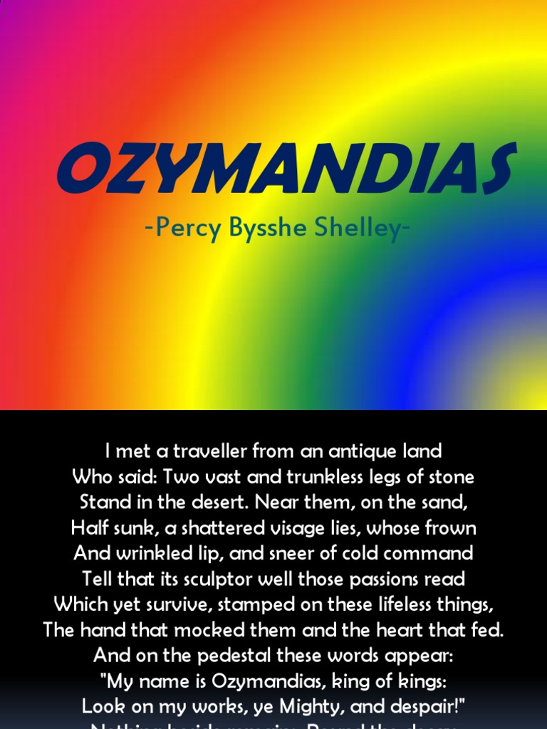 Ozymandias | PDF | Poems | Poetry
