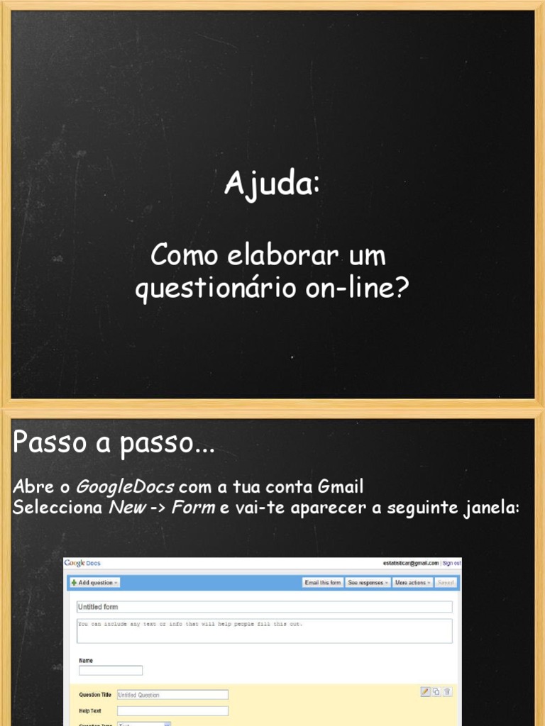 Como Criar Questionário no Google Forms | PDF | Carreira e Crescimento