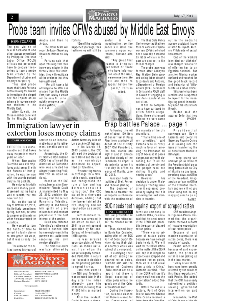 Dyaryo Magdalo Vol 27 Page 2 | Philippines | Government