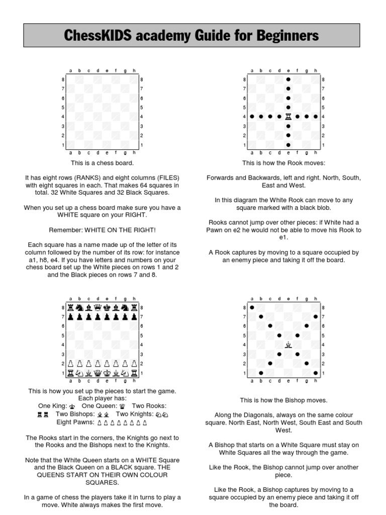 Chess Guide For Beginners | PDF