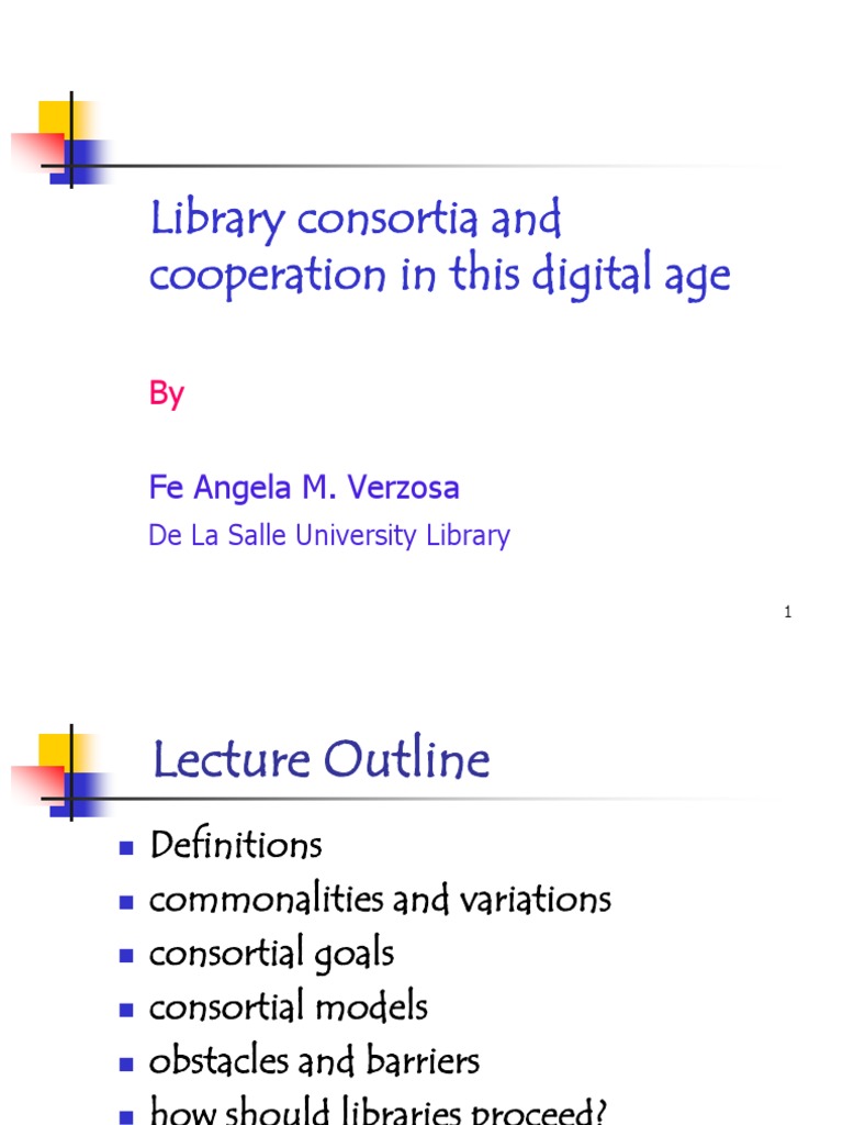 Library Consortia and Cooperation | PDF | Libraries | Digital Library