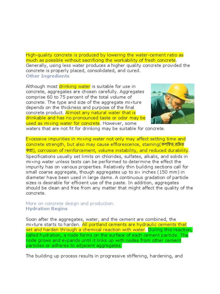 Concrete Basics Portland Cement Association Pdf