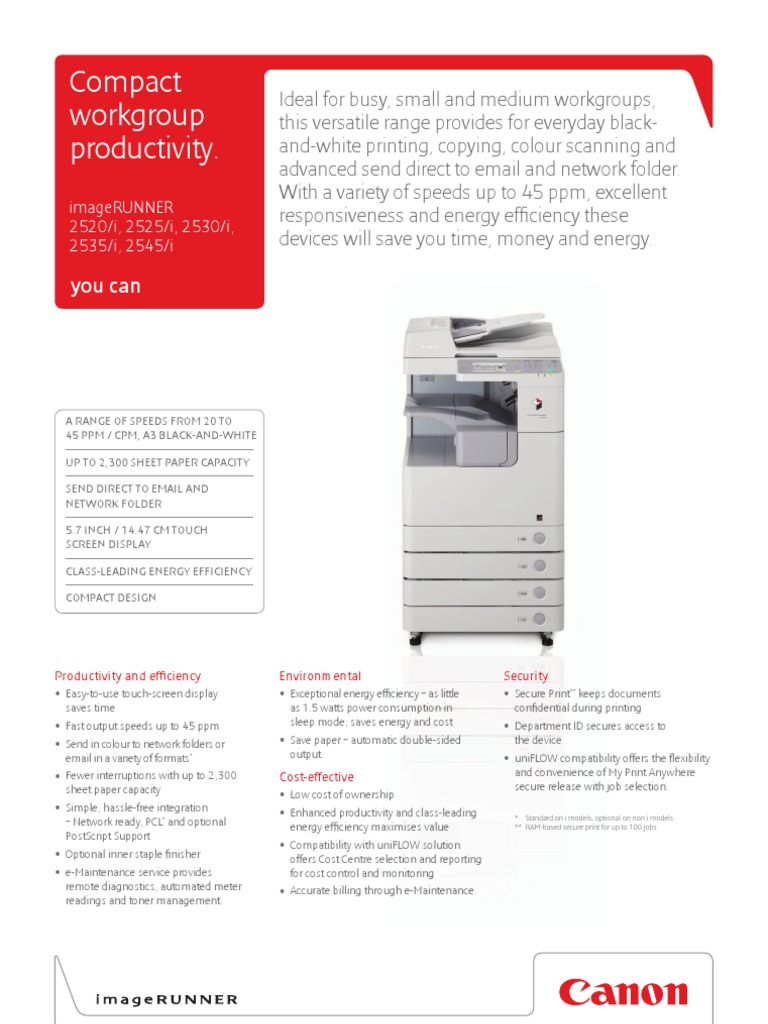Canon iR 2545 Copier.pdf | Image Scanner | Windows 2000