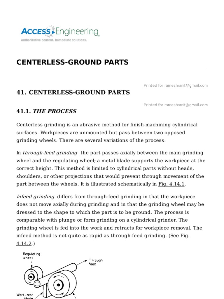 Centerless-Ground Parts PDF | PDF | Grinding (Abrasive Cutting ...