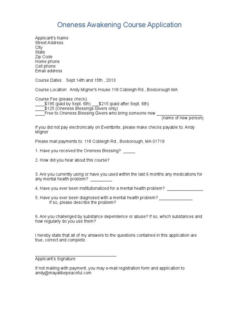 OAC Application 9:14 & 15 2013 | PDF