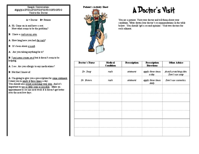 ConversatioTYn - A Doctor's Visit | PDF | Lifestyle