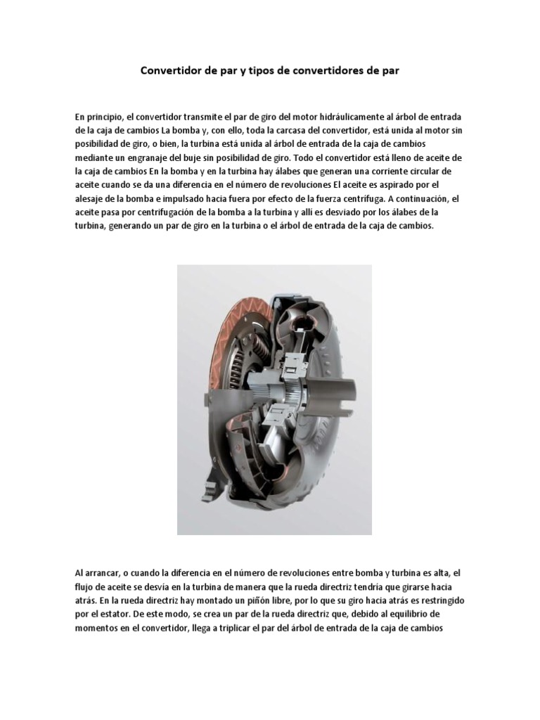 Convertidor De Par Y Tipos De Convertidores De Par Descargar Gratis