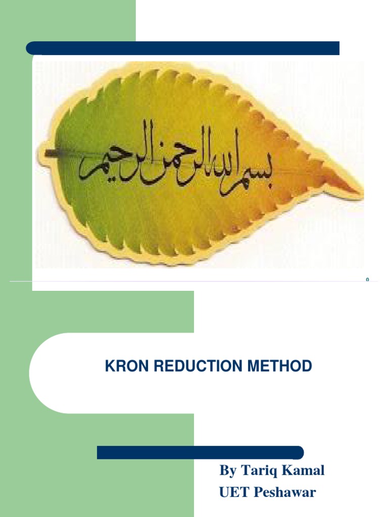 Kron Reduction Method in Power System | PDF | Mathematical Concepts ...