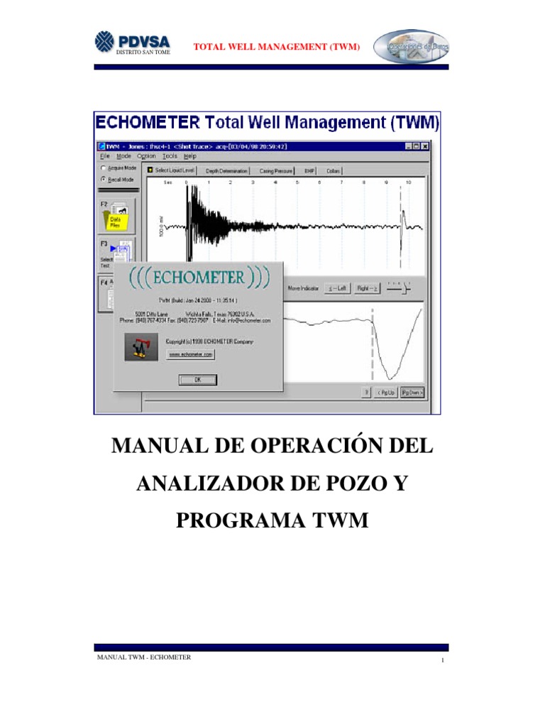 Manual de Echometer Corregido | PDF | Presión | Programa de computadora