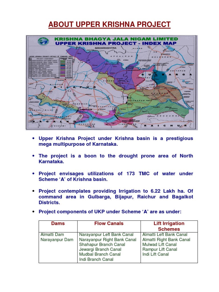 1-About Upper Krishna Project | PDF | Home & Garden | Science & Mathematics