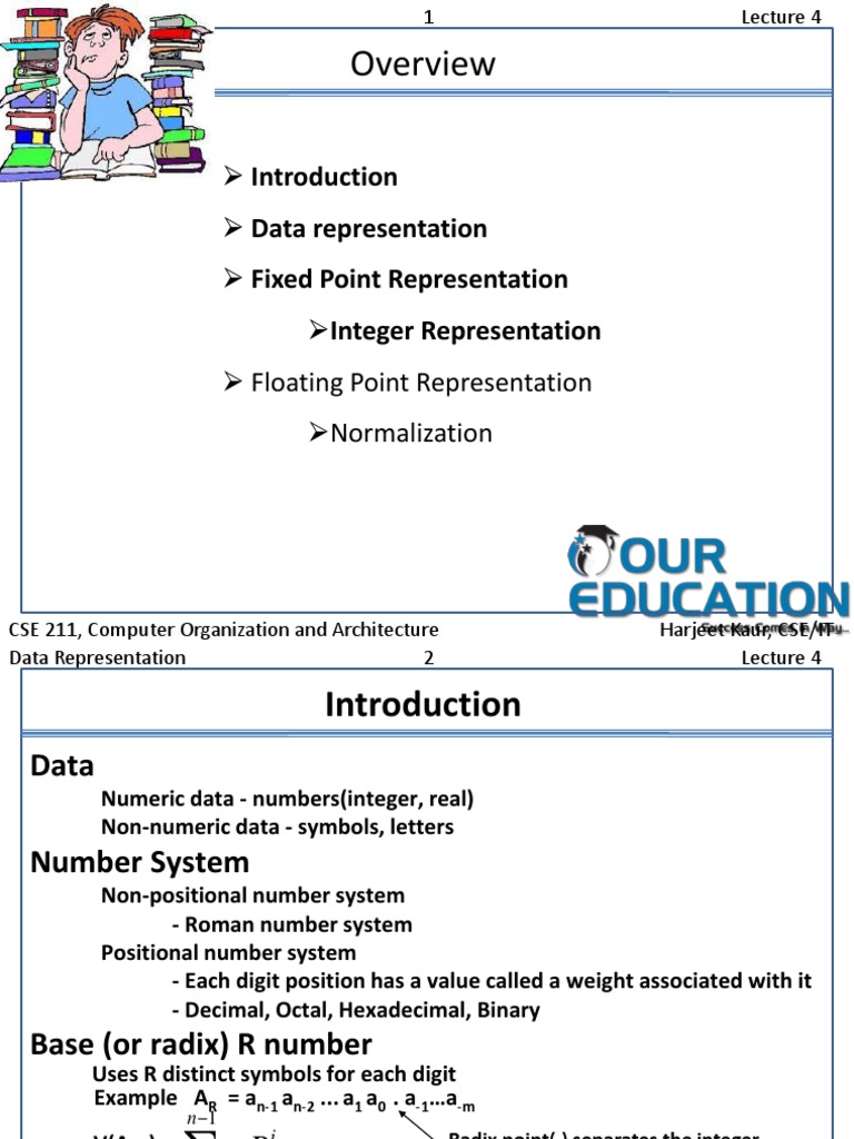 Fixed Point Representation Integer Representation | PDF | Encodings ...