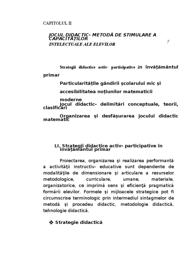 Jocul Didactic Matematic | PDF