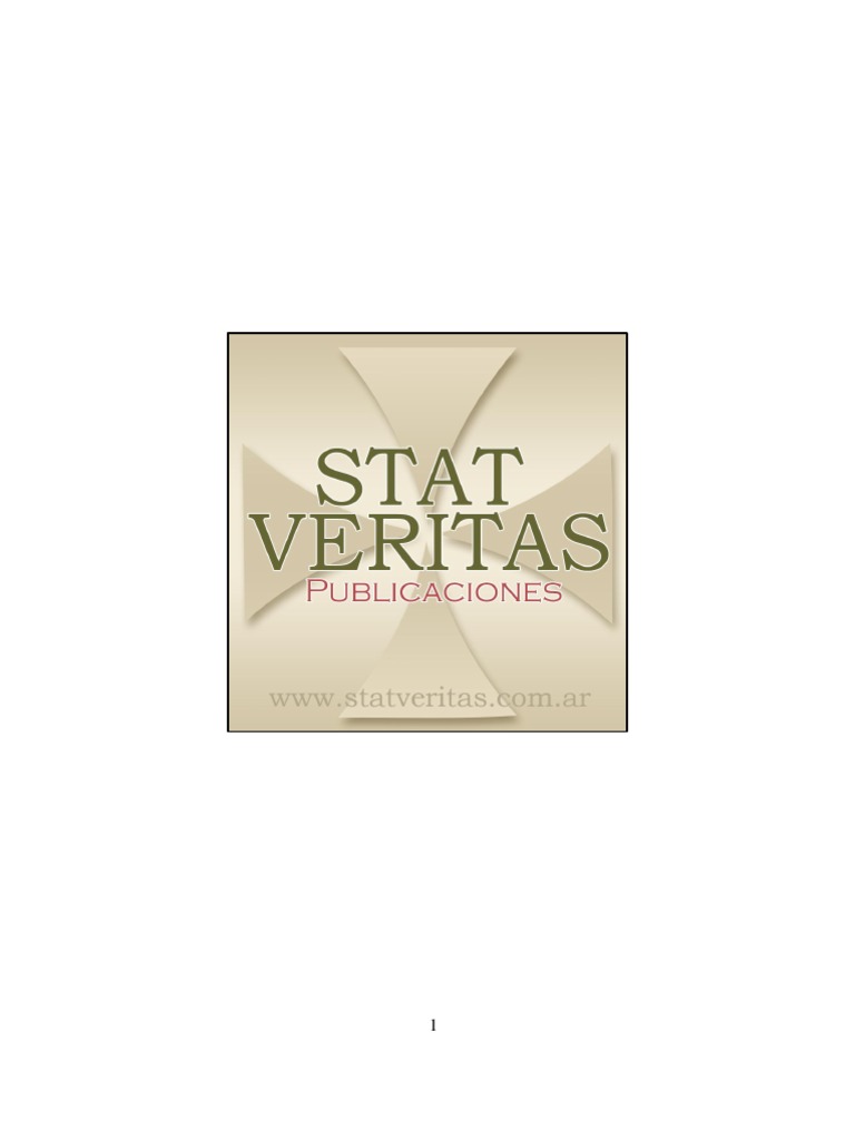 Catecismo de La Santa Misa (STAT VERITAS) | PDF