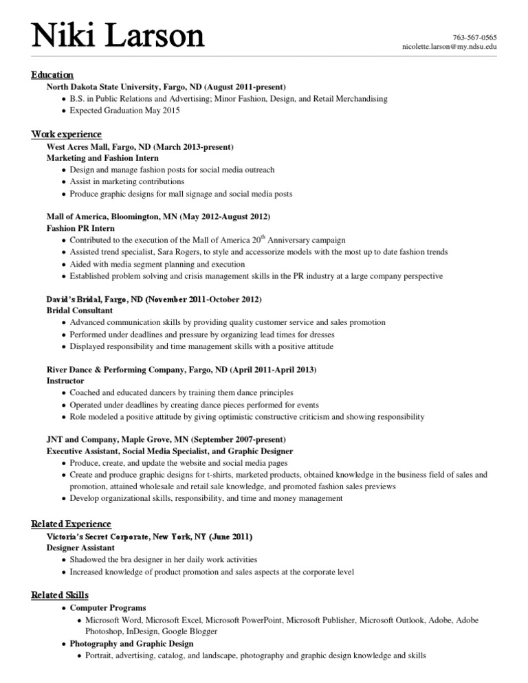 Niki Larson Resume New Forwebsite | PDF | North Dakota | Graphic Design