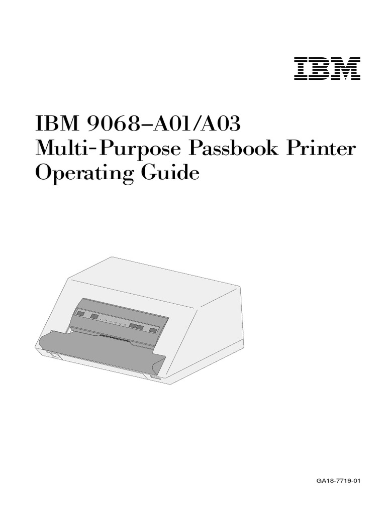 9068-A01 Operations Manual | PDF | Electromagnetic Interference | Printer (Computing)